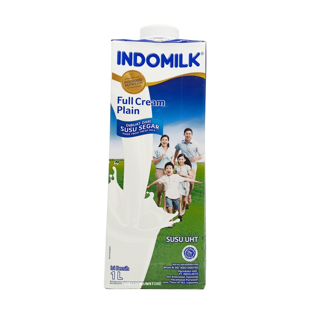 Jual INDOMILK Full Cream Plain 1 Liter - Susu UHT | Shopee Indonesia