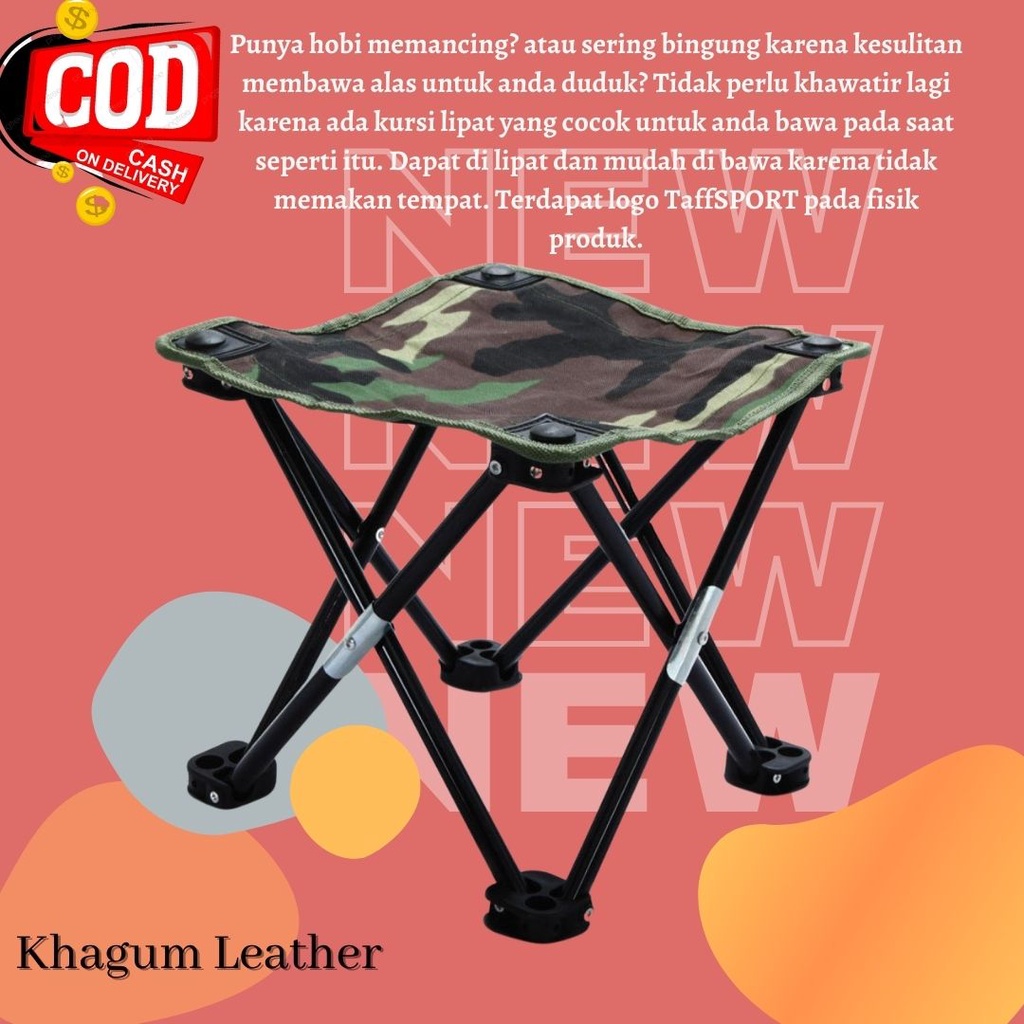 Jual Kursi Lipat Mancing Kotak Desain Army Kursi Gaming Teras Santai ...