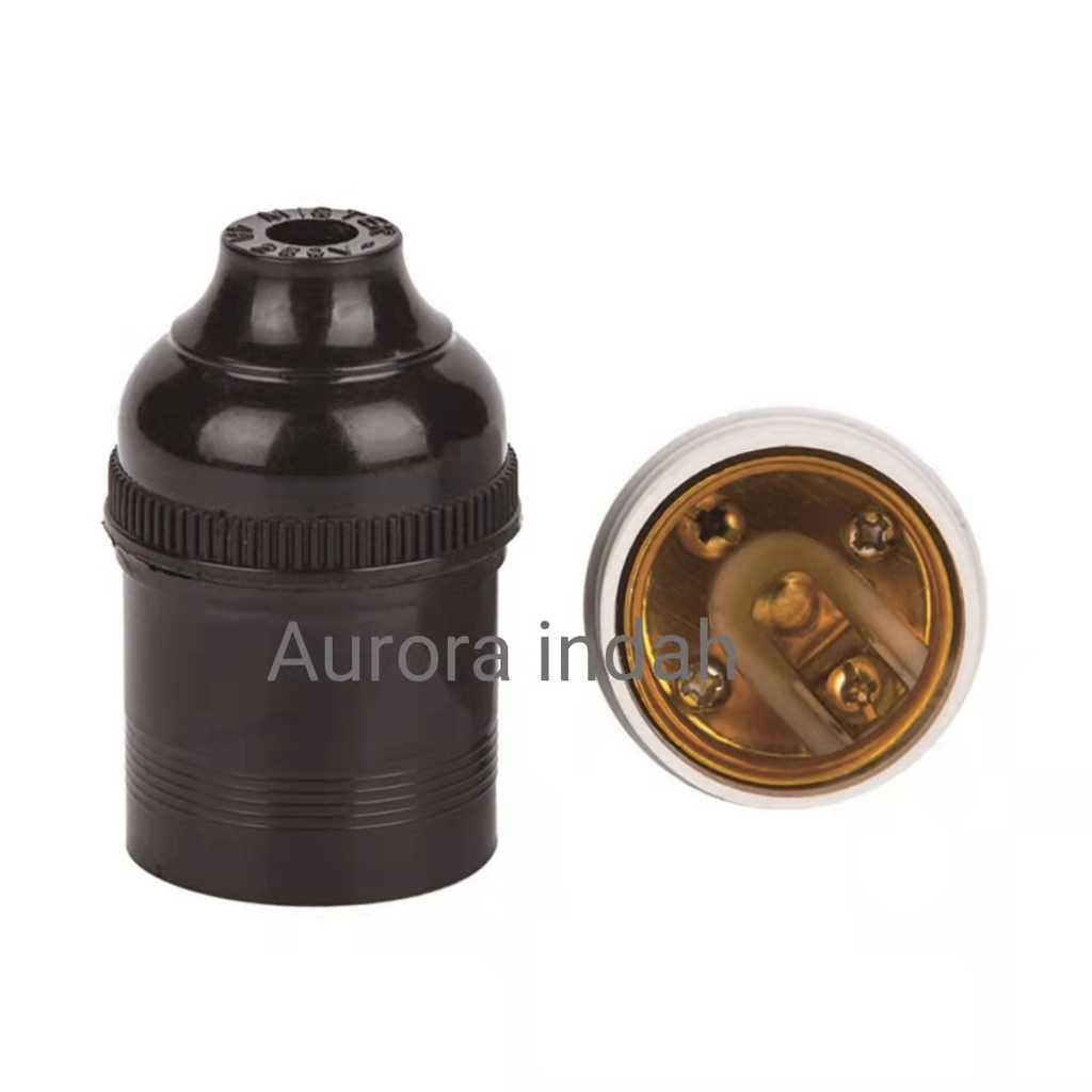Jual Fitting Lampu Gantung E27 Fitting Gantung HITAM DAN PUTIH | Shopee Indonesia
