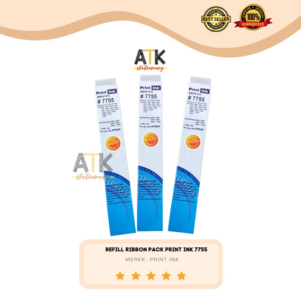 Jual Print Ink Ribbon Pack LQ-200 #7755 atk | Shopee Indonesia
