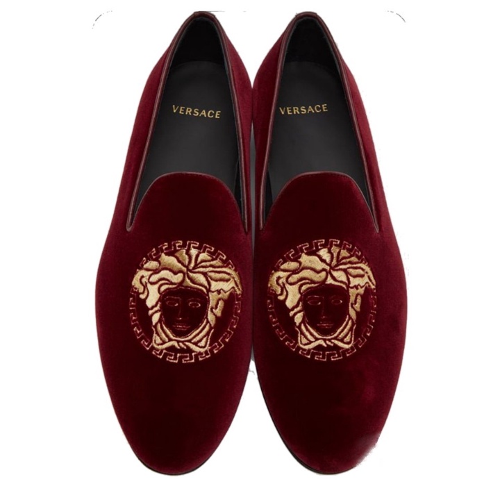 Jual SEPATU VERSACE PRIA SLIP ON SEPATU SANTAI | Shopee Indonesia