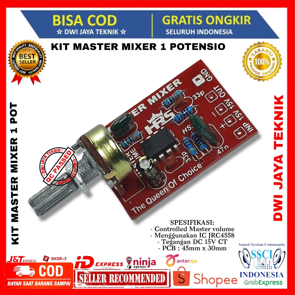Jual KIT MASTER MIXER 1 POTENSIO | Shopee Indonesia
