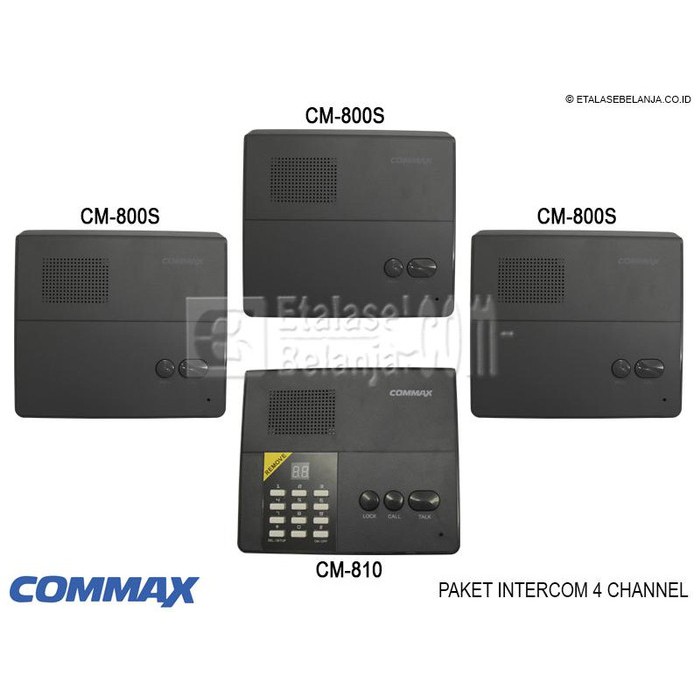 Jual INTERCOM SPEAKER / HANDSFREE COMMAX 4 CHANNEL - MODEL KABEL ...