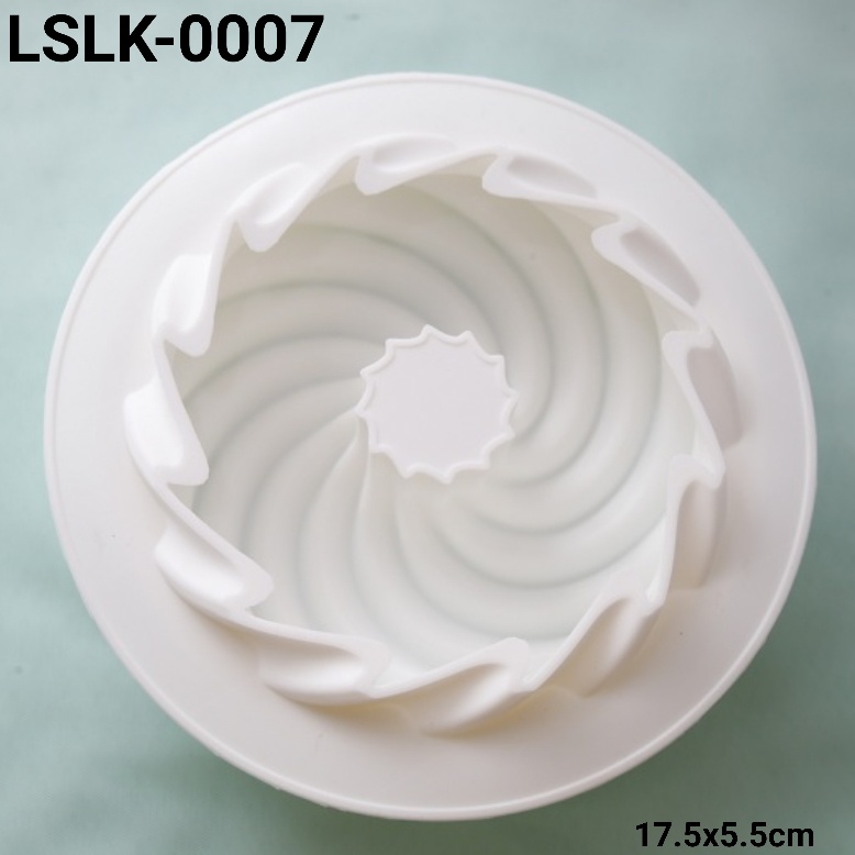 Jual LSLK-0007 Cetakan silikon loyang silikon bulat entremet cream ulir ...