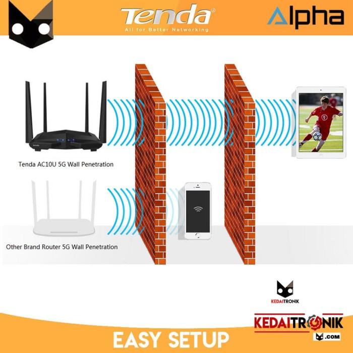 Jual Tenda AC10U AC1200 Dualband Router Repeater GIGABIT PORT WISP ...