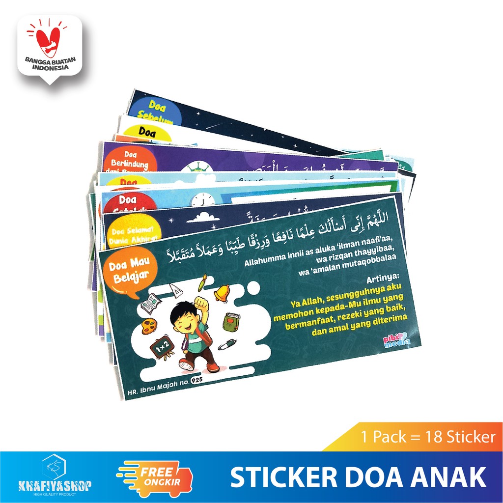 Jual Sticker Doa Anak Muslim - Bahan Chromo Original | Shopee Indonesia