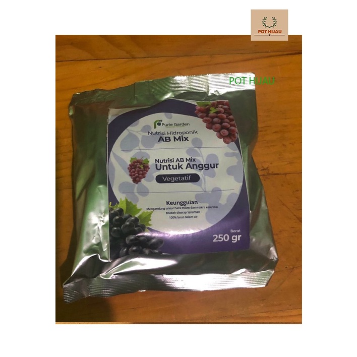 Jual Pupuk AB Mix Anggur 250 gr Vegetatif - 1/2Liter Pekat untuk 100 ...