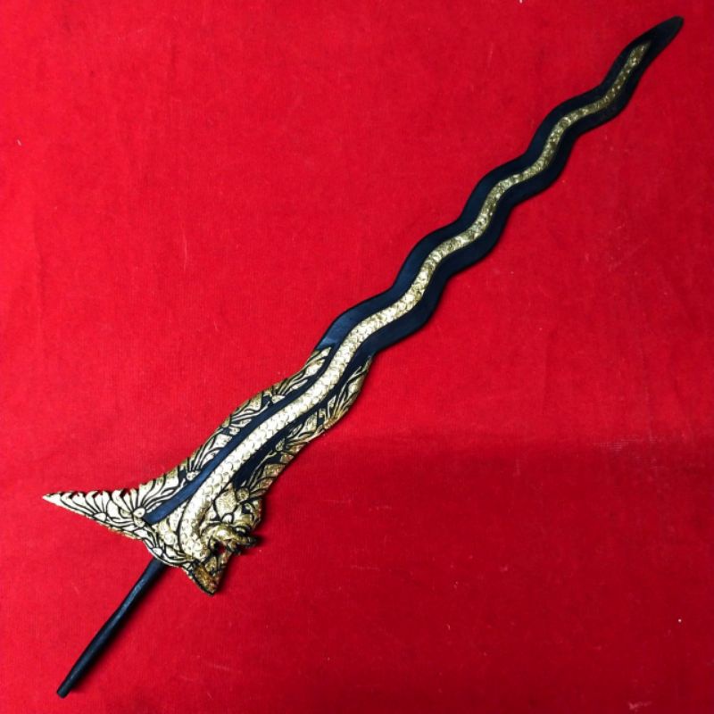 Jual Keris Naga Raja Sabuk Inten Sepuhan Emas Pamor Keleng Garap Alus ...