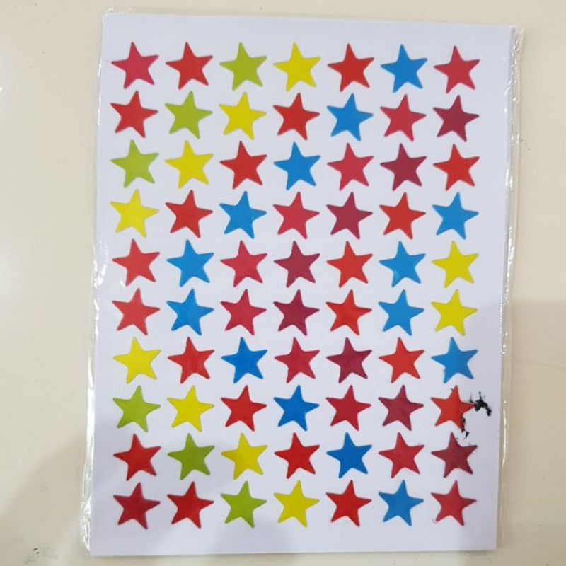 Jual STICKER REWARD STAR stiker bintang besar kecil stiker anak ...