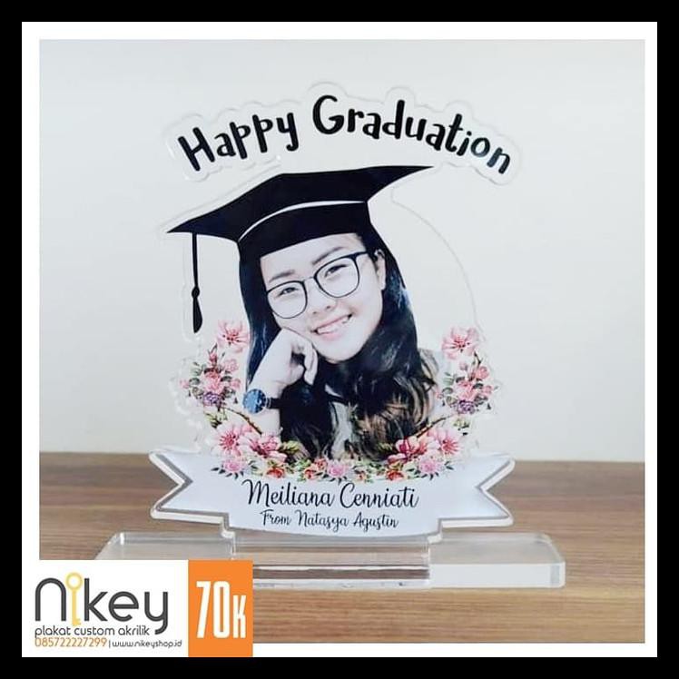 Jual PROMO Plakat Wisuda Custom Kado Wisuda Plakat Graduation Akrilik ...