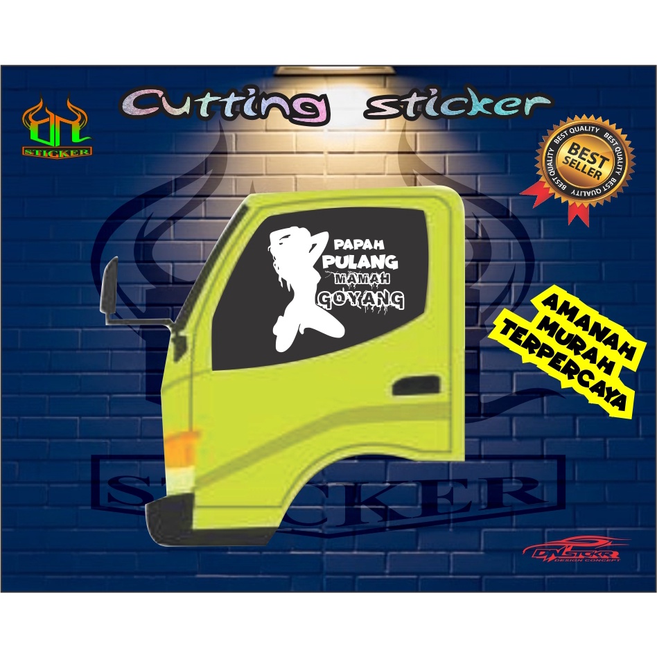 Jual stiker siluet kata kata kaca mobil truck stiker mobil pickup ...