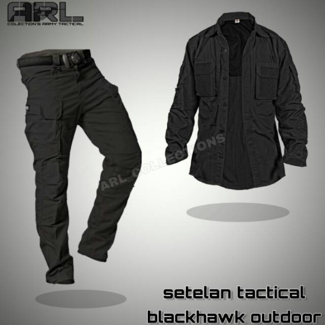 Jual Setelan satu set celana kemeja tactical drone blackhawk/army airsofter outdoor | Shopee ...