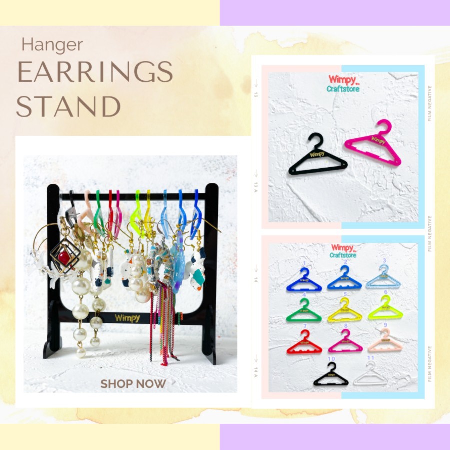 Jual Wimpy Earrings Stand Hanger Display Anting Miniature Gantungan ...