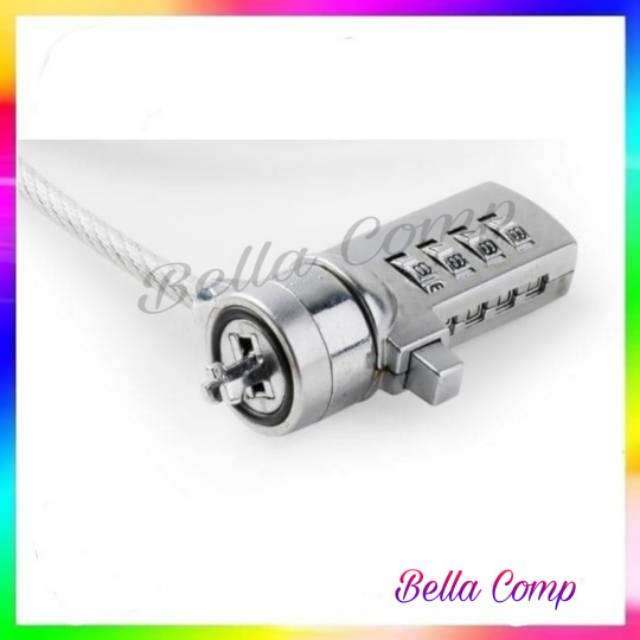 Jual Rantai laptop /gembok laptop Notebook Security Lock PIN Numeric ...
