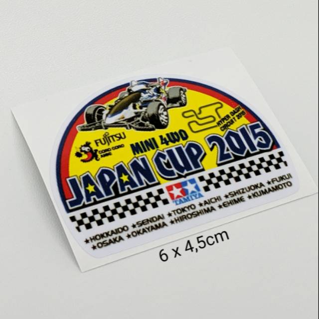 Jual Sticker Official Logo Japan Cup 2015 Tamiya Mini 4wd | Shopee ...