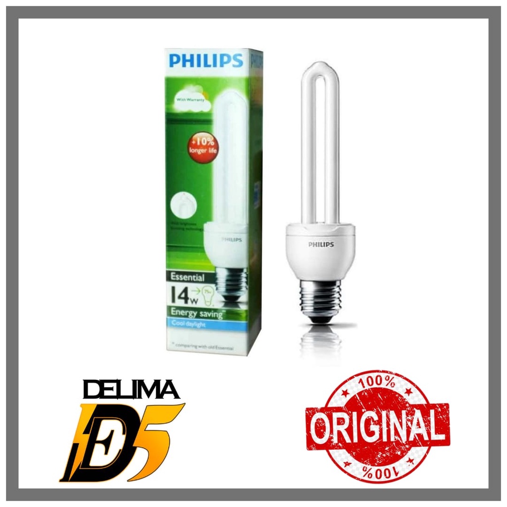 Jual Philips Essential 14W - (CDL - Putih / WW - Kuning) | Shopee Indonesia