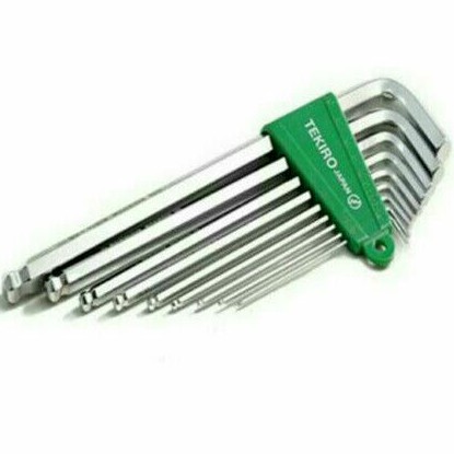 Jual Kunci L Set Ballpoint 9 Pcs Panjang Tekiro - HK-BP1204 | Shopee Indonesia