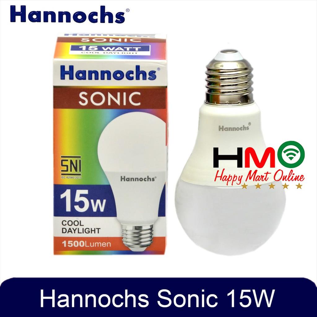 Jual Lampu LED Hannochs Sonic Putih Bohlam LED 15W 15 Watt 6500K Cool ...