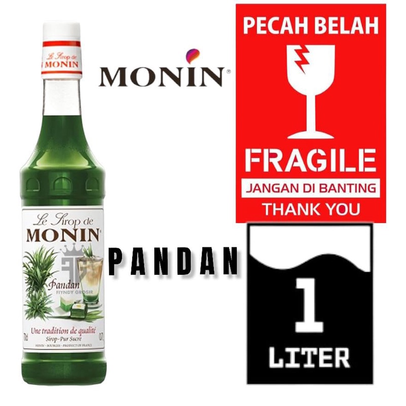 Jual Syrup Monin pandan syrup 100cl-1000ml 1 liter | Shopee Indonesia
