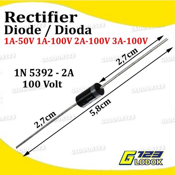 Jual Dioda Diode Rectrifier DIP IN5392 1N5392 1N IN 5392 2A 100V ...