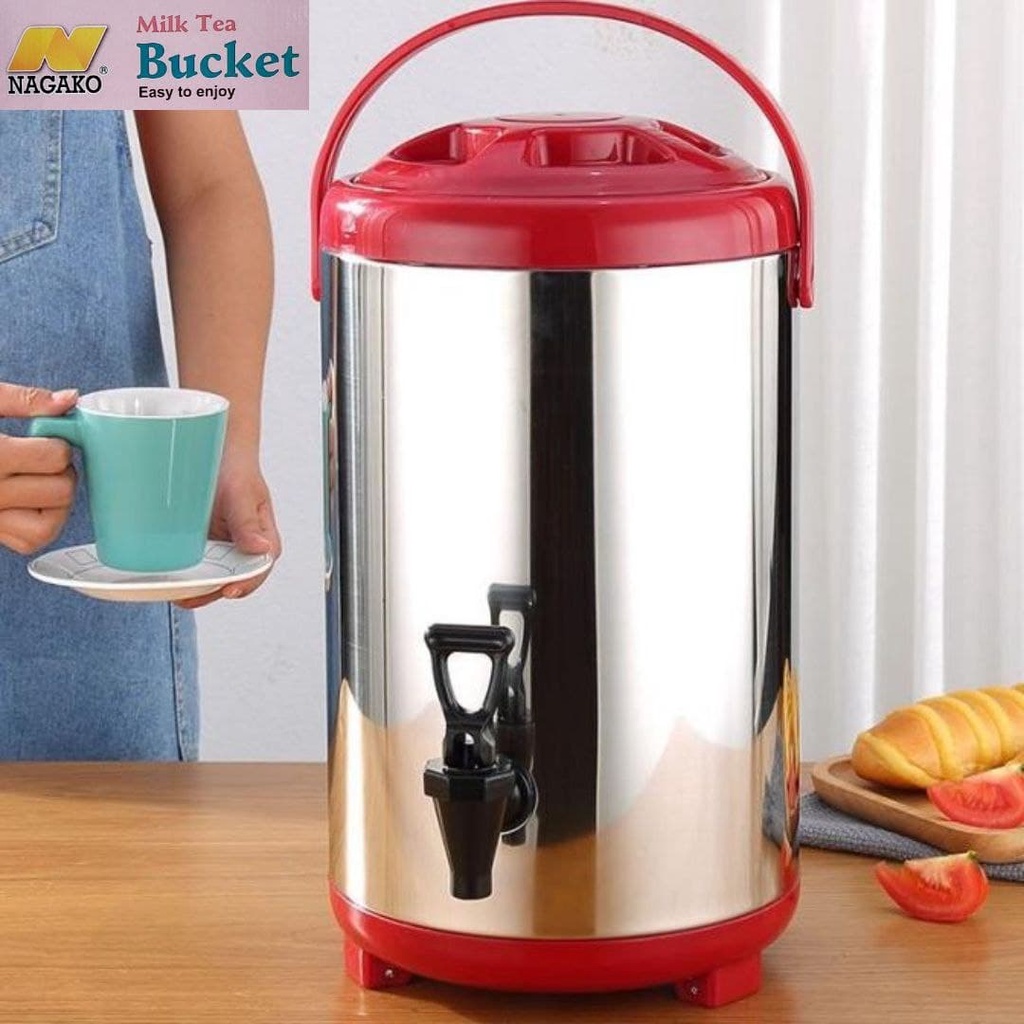 Jual Milk Tea Bucket Nagako 12 Liter Termos Air Pesta Tempat Kopi dan ...