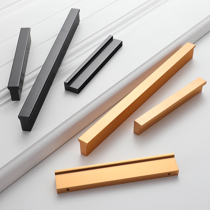 Jual Handle lemari Handle Emas Hitam Gold Tarikan Laci Minimalis Modern ...