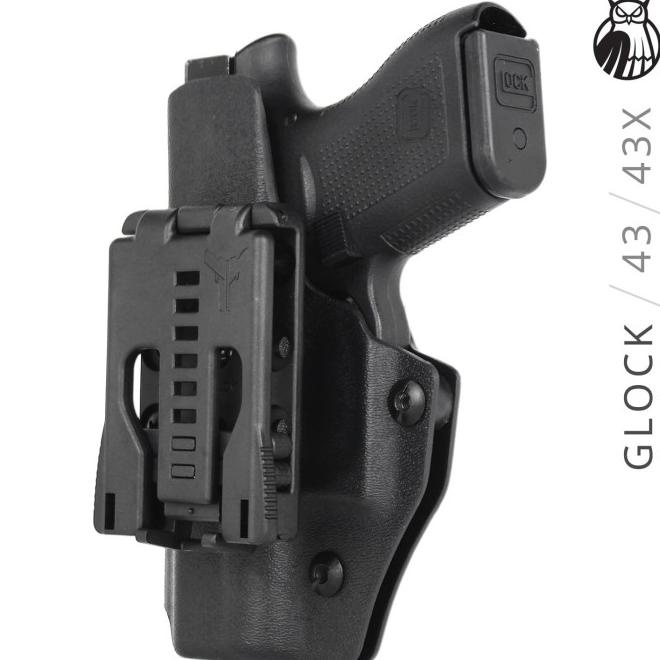 Jual Kydex Holster Glock 43 43X Owb G43 Outside Waistband Pax Dynamics | Shopee Indonesia