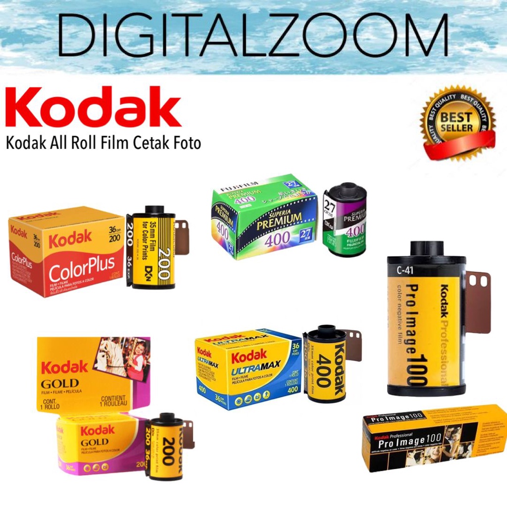 Jual Film Kodak ColorPlus 200/36Exp 35mm Color Print Film - Kodak Film ...