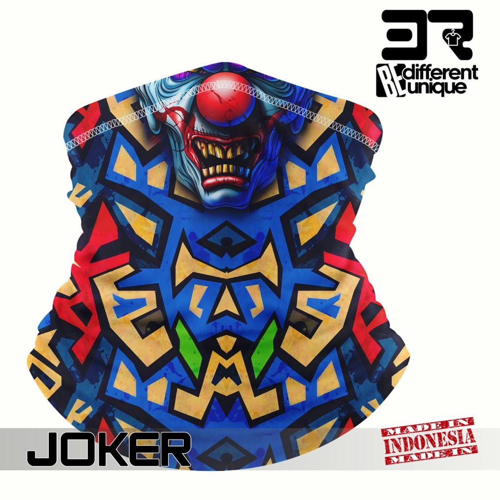 Jual Buff Bandana Masker Scarf Syal Motor Printing Premium 3R Joker ...