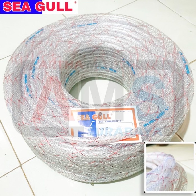 Jual Selang Hiprex Bening Benang Sea Gull Seagull 1/4 inch 6 mm | Shopee Indonesia