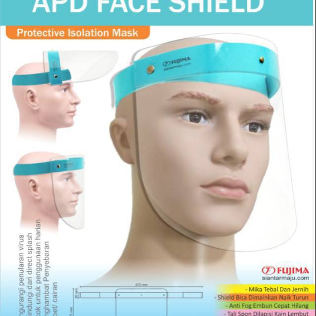 Jual APD Face Shield Fujima(BERGARANSI & GRATIS KEMASAN) | Shopee Indonesia