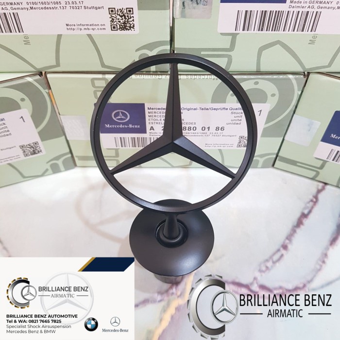 Jual LOGO KAP MESIN MERCEDES BENZ BINTANG / EMBLEM HOOD STAR MERCY ...