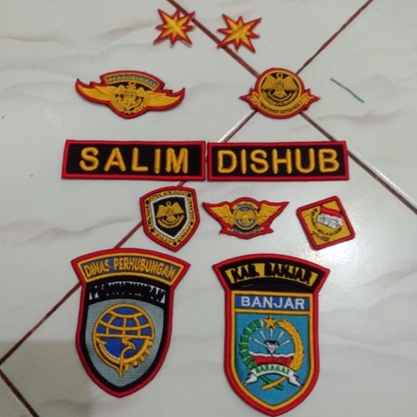 Jual Bordir Timbul Dishub / Bordir Logo Timbul Dishub / Logo Bordir ...