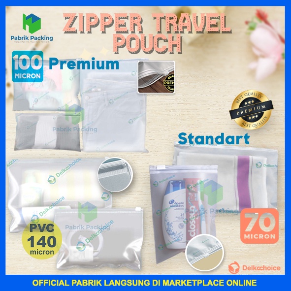 Jual TRAVEL POUCH SERBAGUNA / ZIPPER TRAVELING POUCH ORGANIZER / SATUAN ...