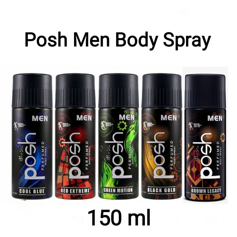 Jual Posh Men Body Spray 150 ml | Shopee Indonesia