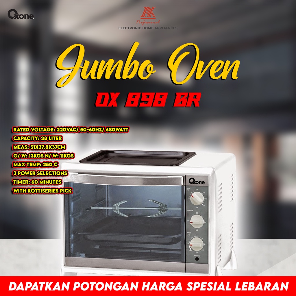 Jual Ox 898 BR oven 4in1 Jumbo Oven Oxone PREMIUM QUALITY | Shopee ...