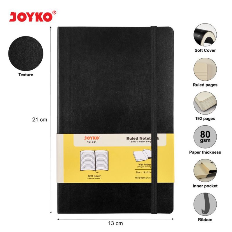 Jual Notebook Diary Agenda JOYKO NB-681 Ruled/Bergaris NB-701 192Lembar ...