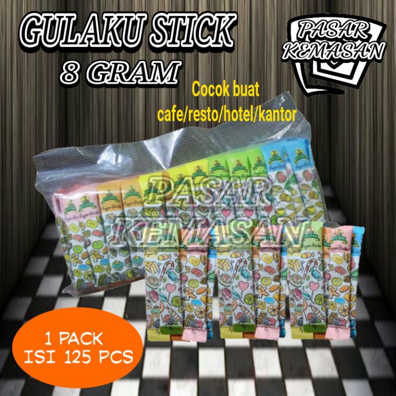 Jual GULAKU STICK 8 GRAM GULA KEMASAN STICK PRAKTIS CAFE/RESTO/HOTEL ...