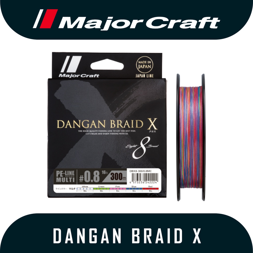 Jual Senar PE / Braided Line Merk Major Craft Type Dangan Braid X 300m ...