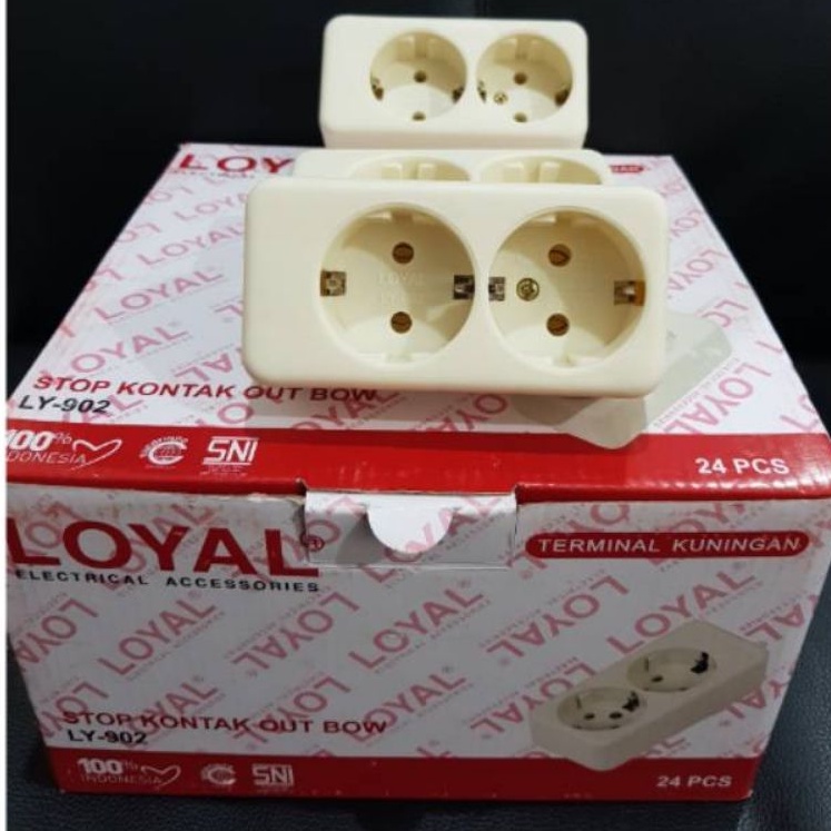Jual Stop Kontak Outbow OB Arde 2 Lubang Loyal Setara Uticon | Shopee ...