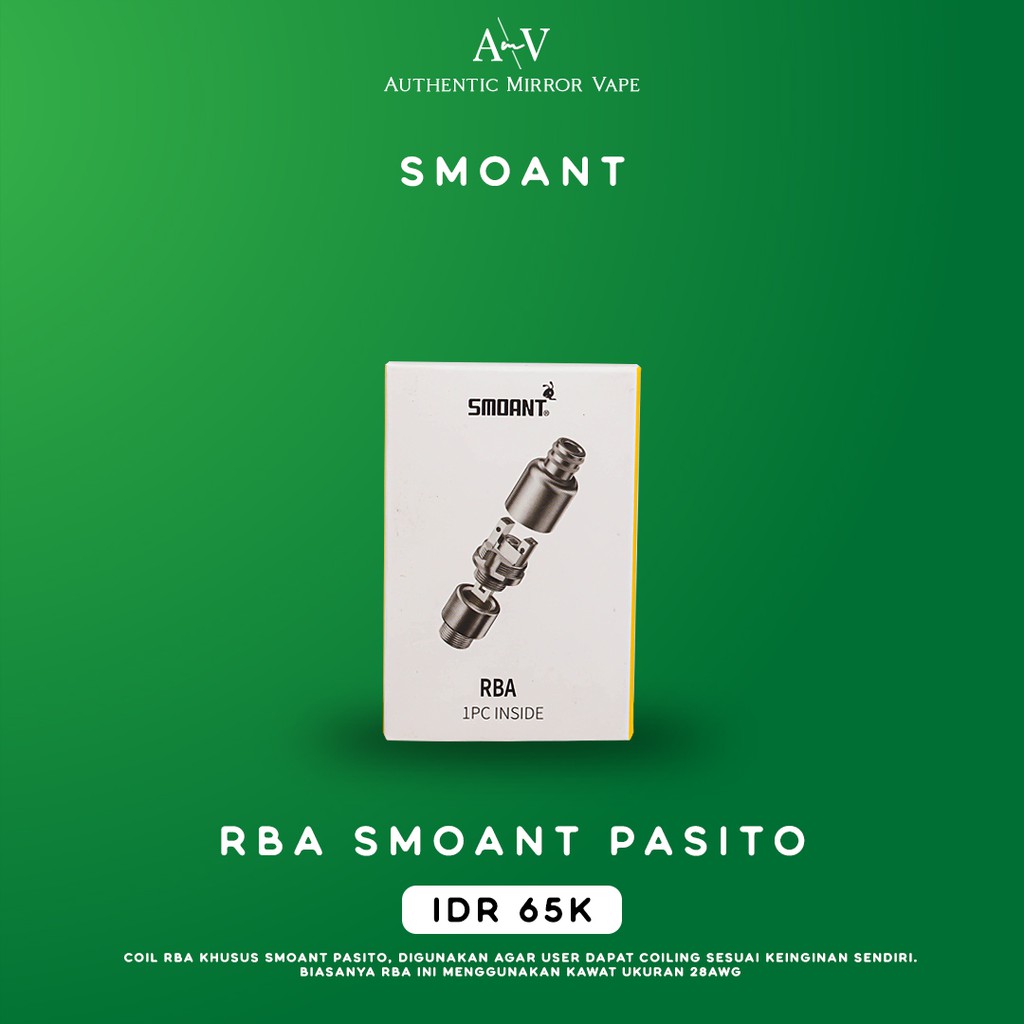 Jual RBA Smoant Pasito Pods 100% Authentic By Smoant - CC | Shopee ...