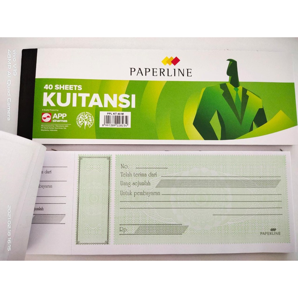 Jual PAPERLINE Kuitansi KT 40 M kecil isi 40 lembar | Shopee Indonesia