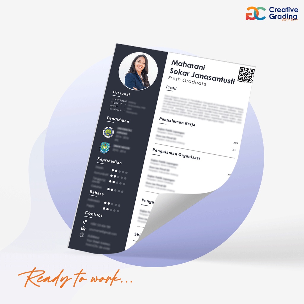 Jual Jasa Desain CV [Curriculum Vitae] KODE (PRO) | Shopee Indonesia