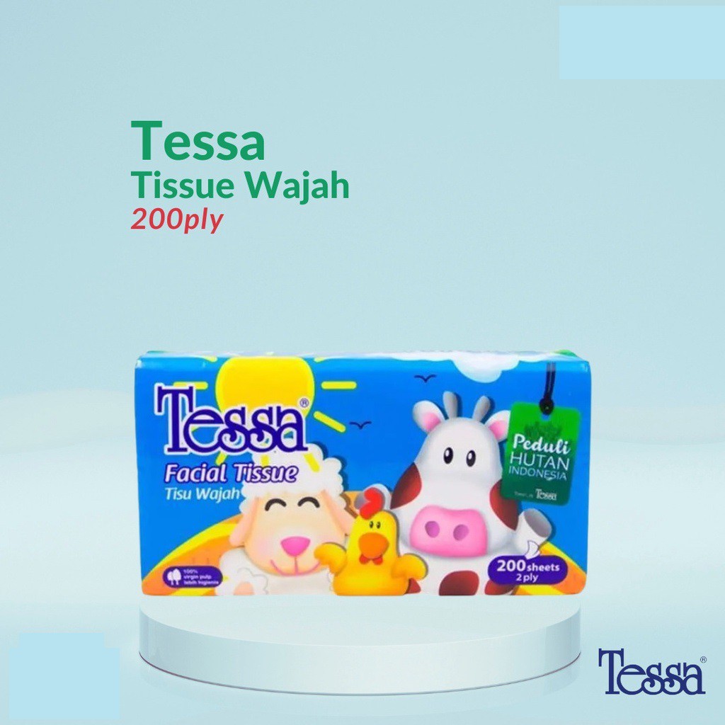 Jual TESSA FACIAL TISSUE 2ply 200 SHEETS | Shopee Indonesia