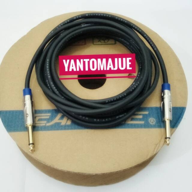 Jual Kabel gitar 1meter jack akay mono lurus kuningan kabel canare ...