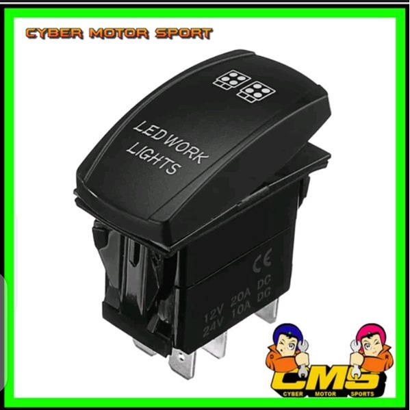 Jual Saklar mobil universal 12v 24v switch lampu foglamp headlamp ...