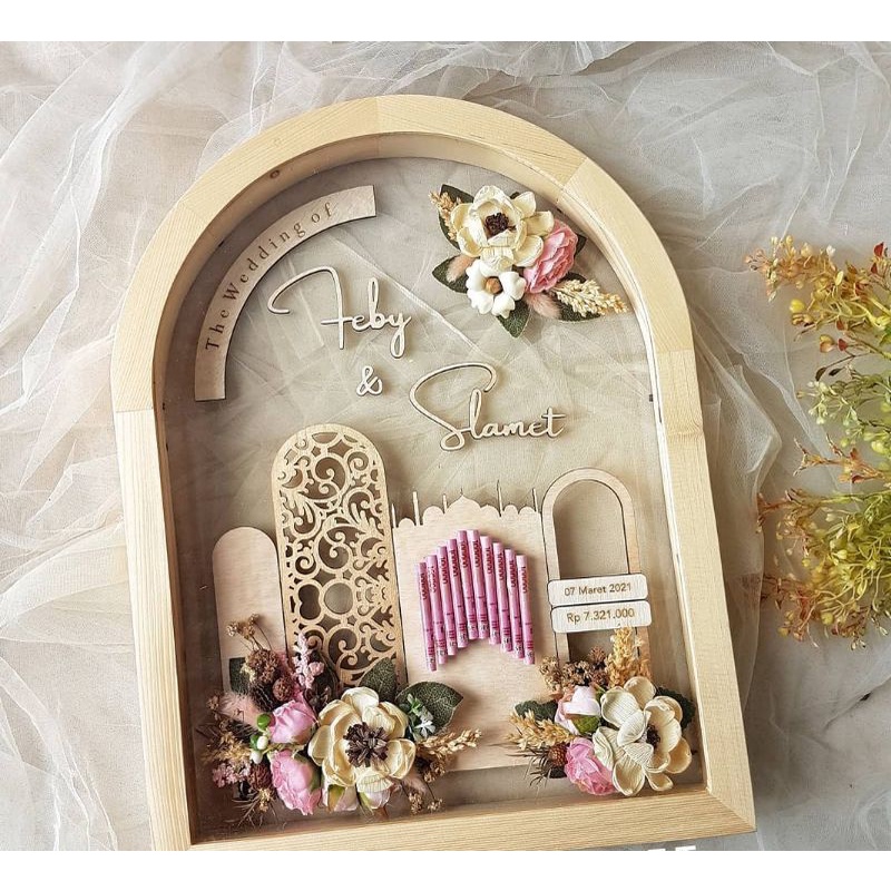 Jual Mahar Nikahan Model Rustik Kubah 25*35|| 30*40 cm | Shopee Indonesia