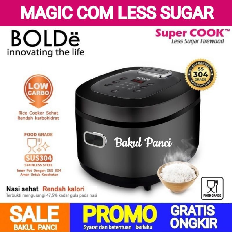 Jual BOLDE SUPER COOK LESS SUGAR FIREWOOD - MAGIC COM DIGITAL - RICE ...