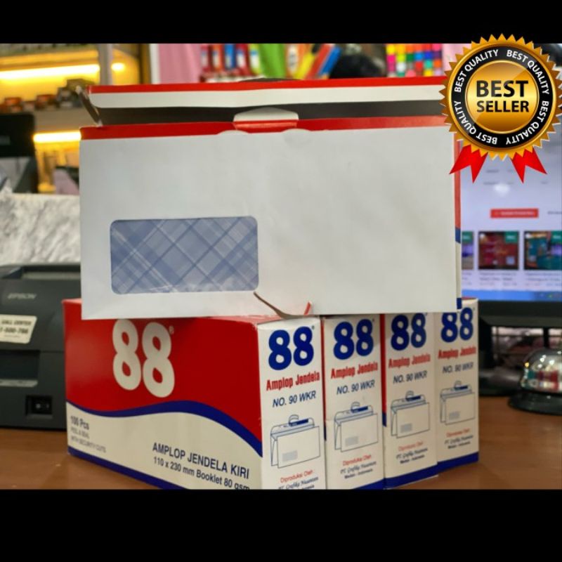 Jual Amplop Jendela Kiri No 90 + perekat / Amplop Plastik Nama | Shopee ...