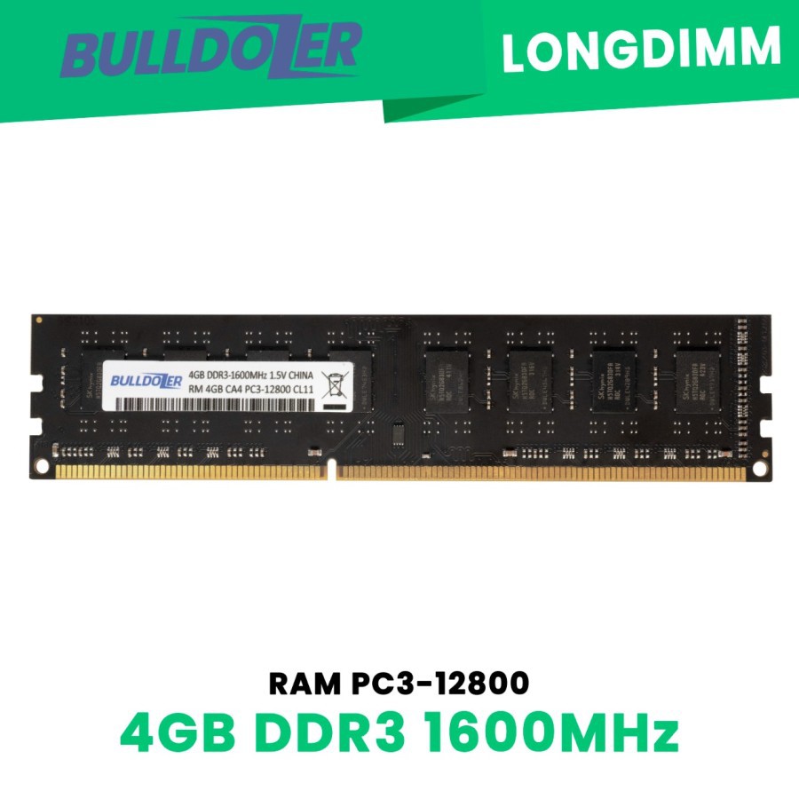 Jual Ram 4gb ddr3 longdimm pc-12800 1.5v 1600mhz bulldozer original | Shopee Indonesia